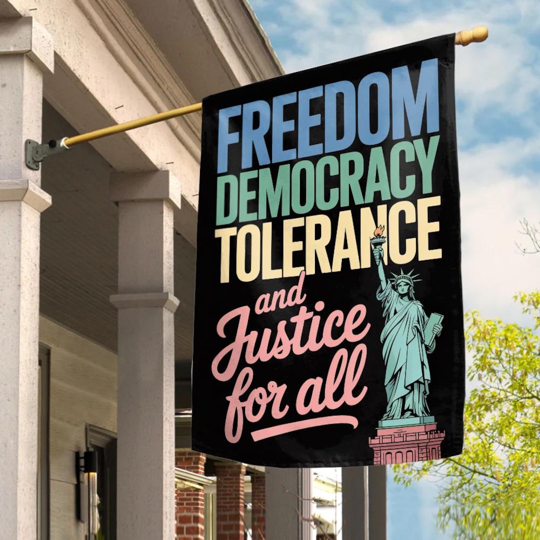 Freedom Democracy Tolerance Flag, Subtle FDT Resist Flag, I Dissent US ...