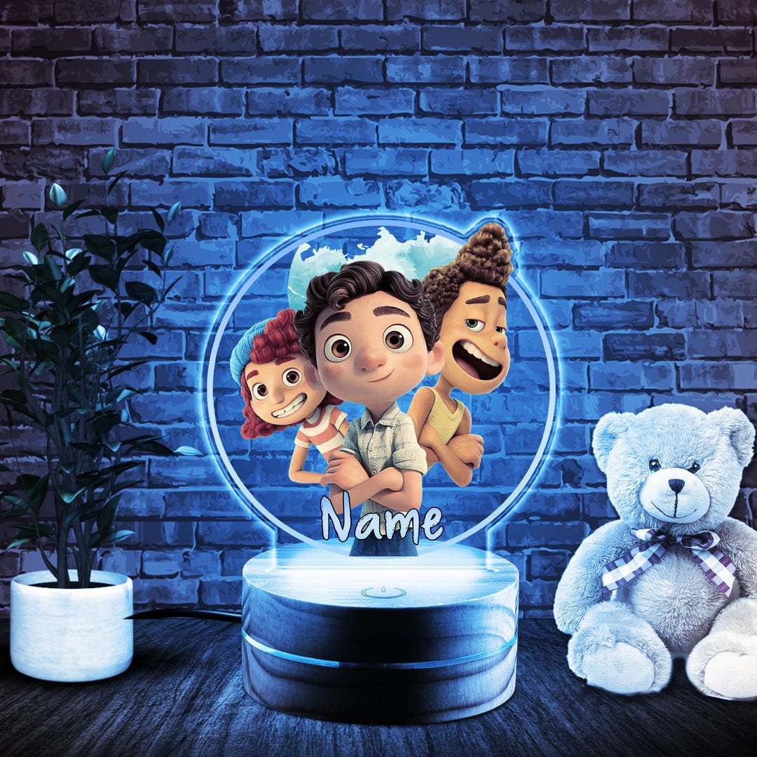 Personalized Luca Night Light, Custom Name Light Night Gift ...