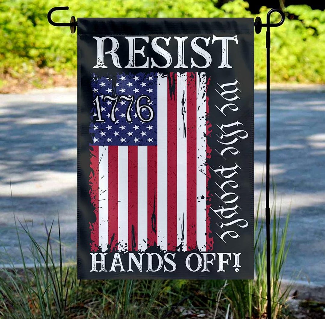 Hands off Protest Flag, Political Activism Flag, Save Public Lands ...