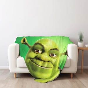 Personalized Shrek Characters Quilt Blanket, Gift for Shrek Film Fans ...