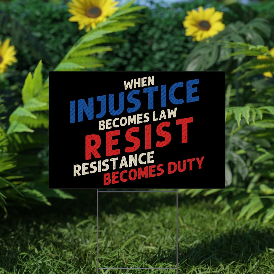 Resist Yard Sign - Resist Hate Lawn Sign,anti-trump Sign,pro Women's ...