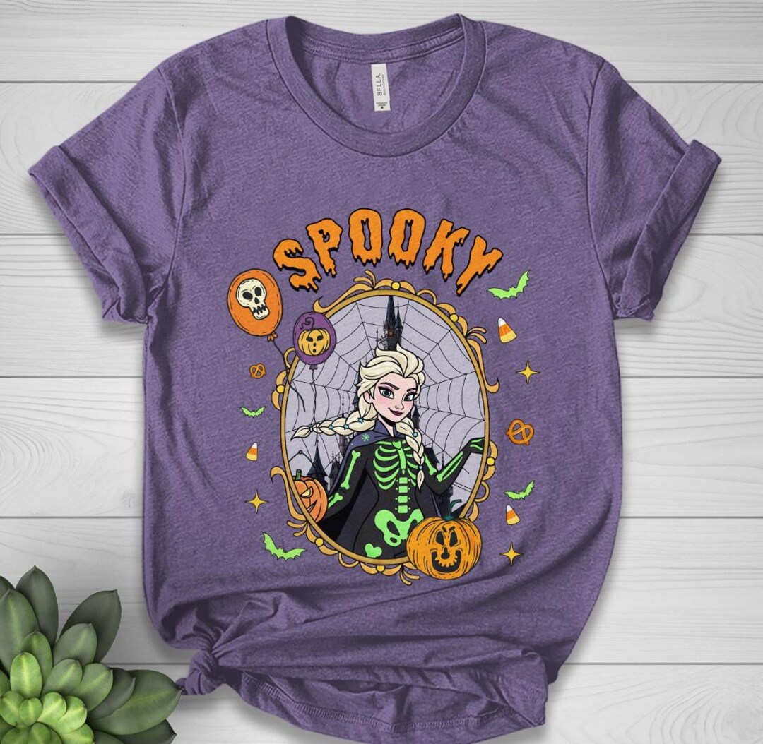 Custom Disney Princesses Skeleton Halloween Coquette Bow Shirt ...