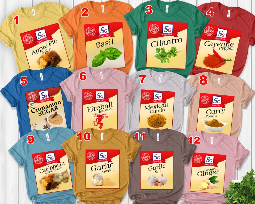 Spice Group Halloween Costumes, Matching Halloween Shirts,spices Costume,spice Girls Shirt ...