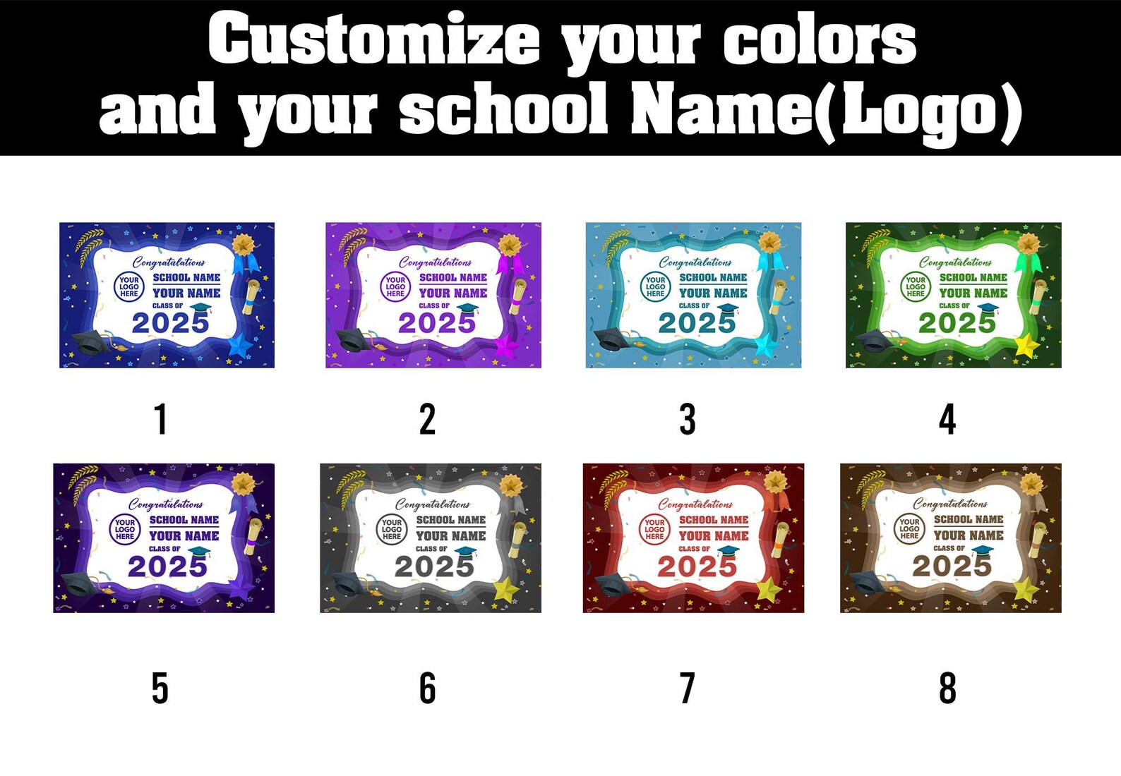 Class of 2025 Yard Sign | Personalized Graduation Sign | Custom Name ...