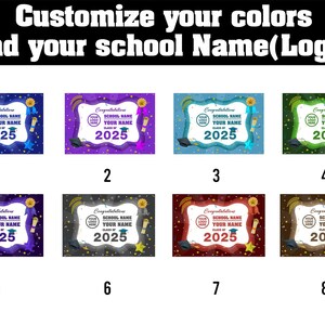 Class of 2025 Yard Sign | Personalized Graduation Sign | Custom Name ...