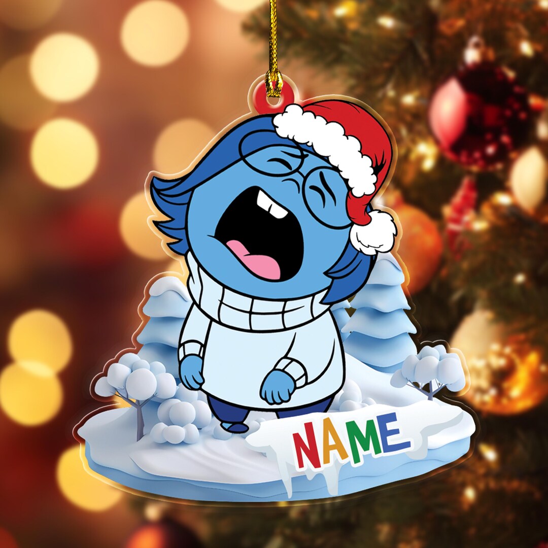 Personalized Disney Inside Out Christmas Ornament, It's Okay to Feel ...
