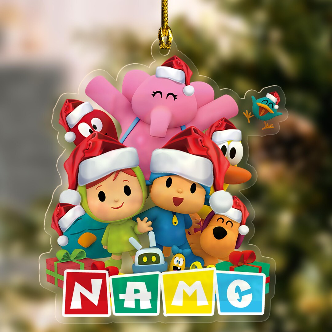 Personalized Pocoyo Cartoon Christmas Ornament, Pocoyo Ornament, Pocoyo ...