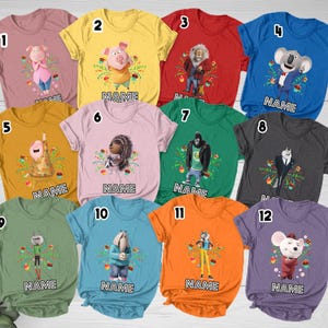 Sing Pig Birthday Shirt, Sing Movies Custom Personalized Boy Girl ...