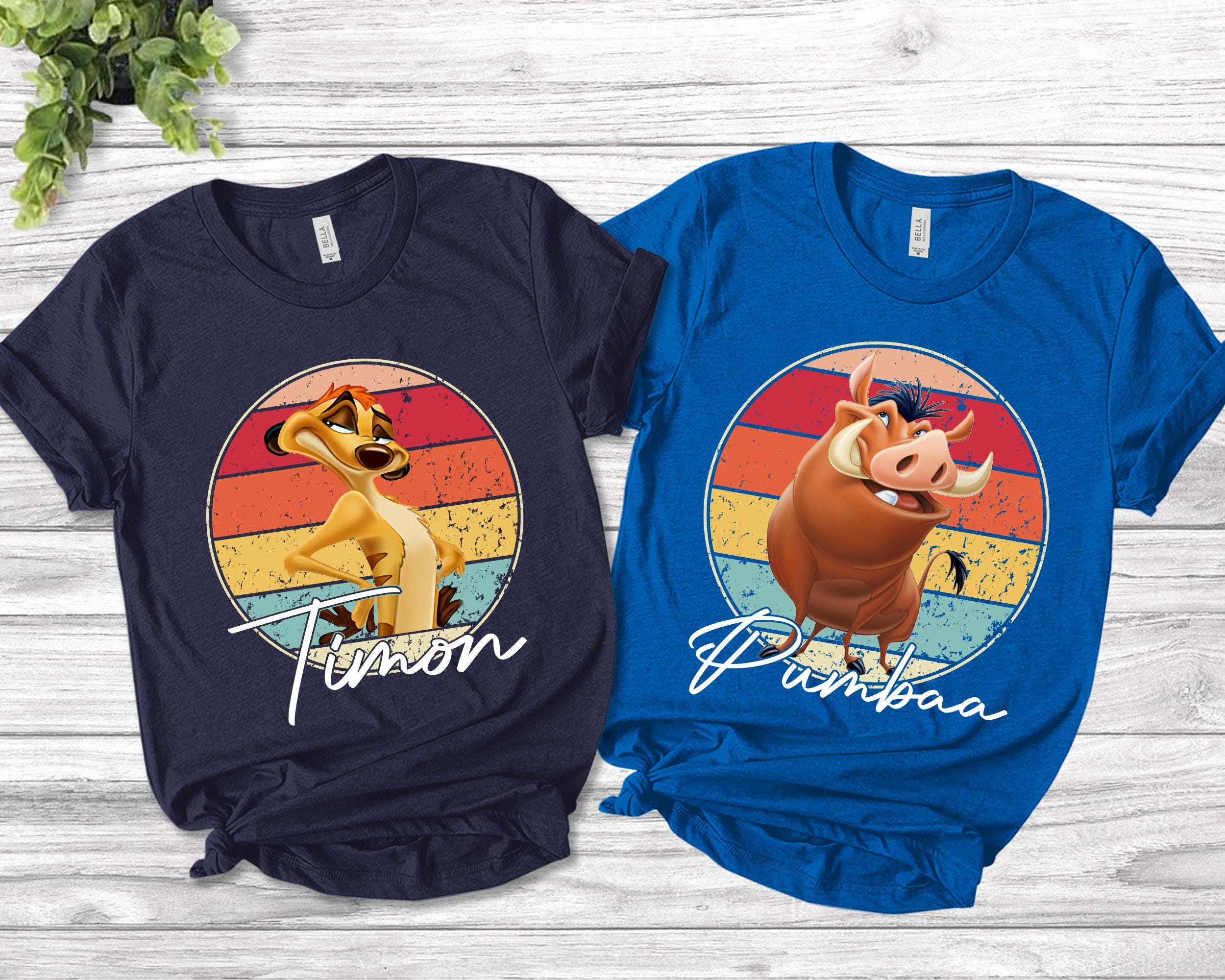 Disney the Lion King Timon Pumbaa Hakuna Matata Text Couples Matching ...