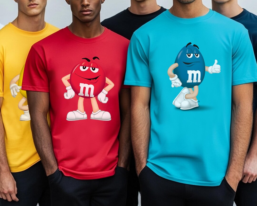 M&M Candies Shirt, M and M Matching Family Shirt,group Chocolate Shirt ...