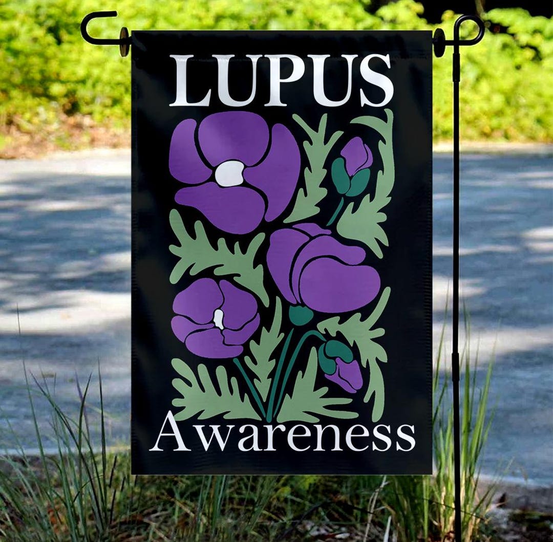 Lupus Awareness Garden Flag Welcome Sign New Home Decorative House ...