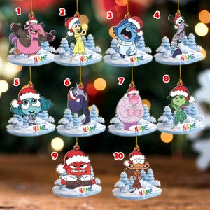 Personalized Disney Inside Out Christmas Ornament, It's Okay to Feel ...