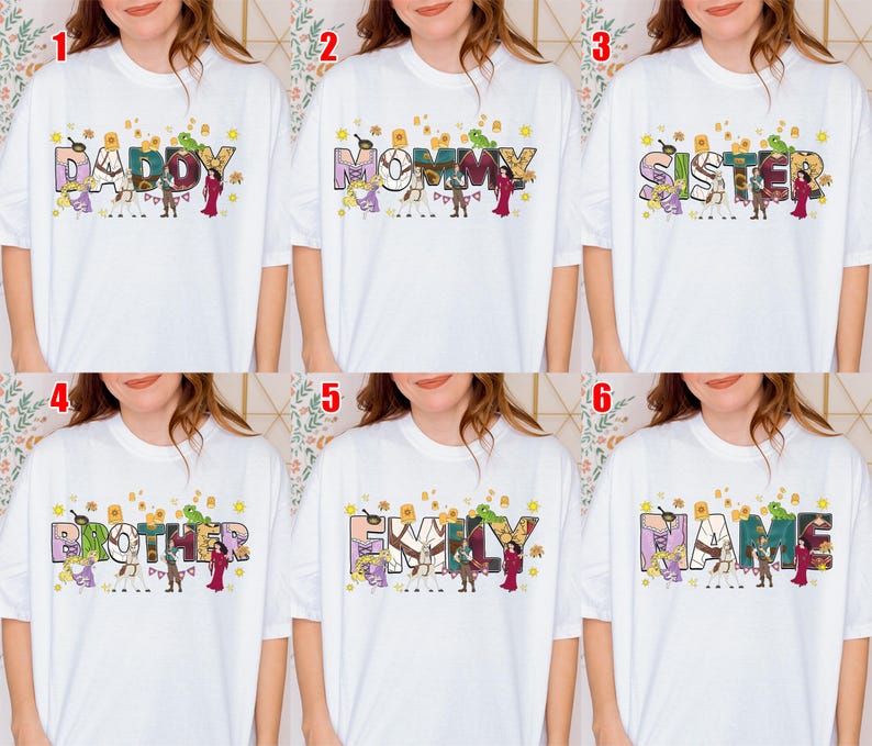 Custom Name Rapunzel Tangled Characters Shirt, Disney Rapunzel Pascal ...
