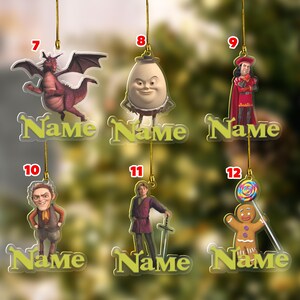 Customized Disney Shrek Christmas Cutout Ornament, Shrek Christmas 2024 ...