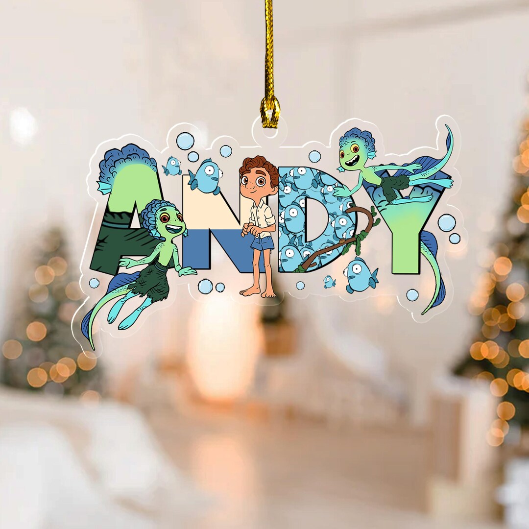 Personalized Luca Christmas Ornament, Christmas Custom Name Xmas Tree ...