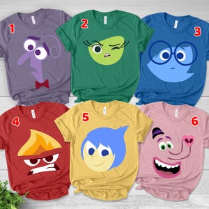 Inside Out Characters Costume, Inside Out 2 Shirt, Inside Out Group ...