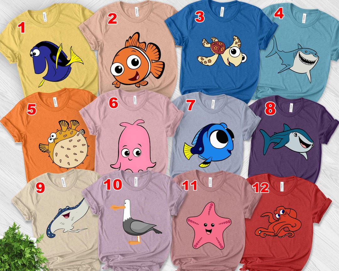 Finding Nemo Shirt, Finding Dory Shirt, Disney Halloween Costume ...