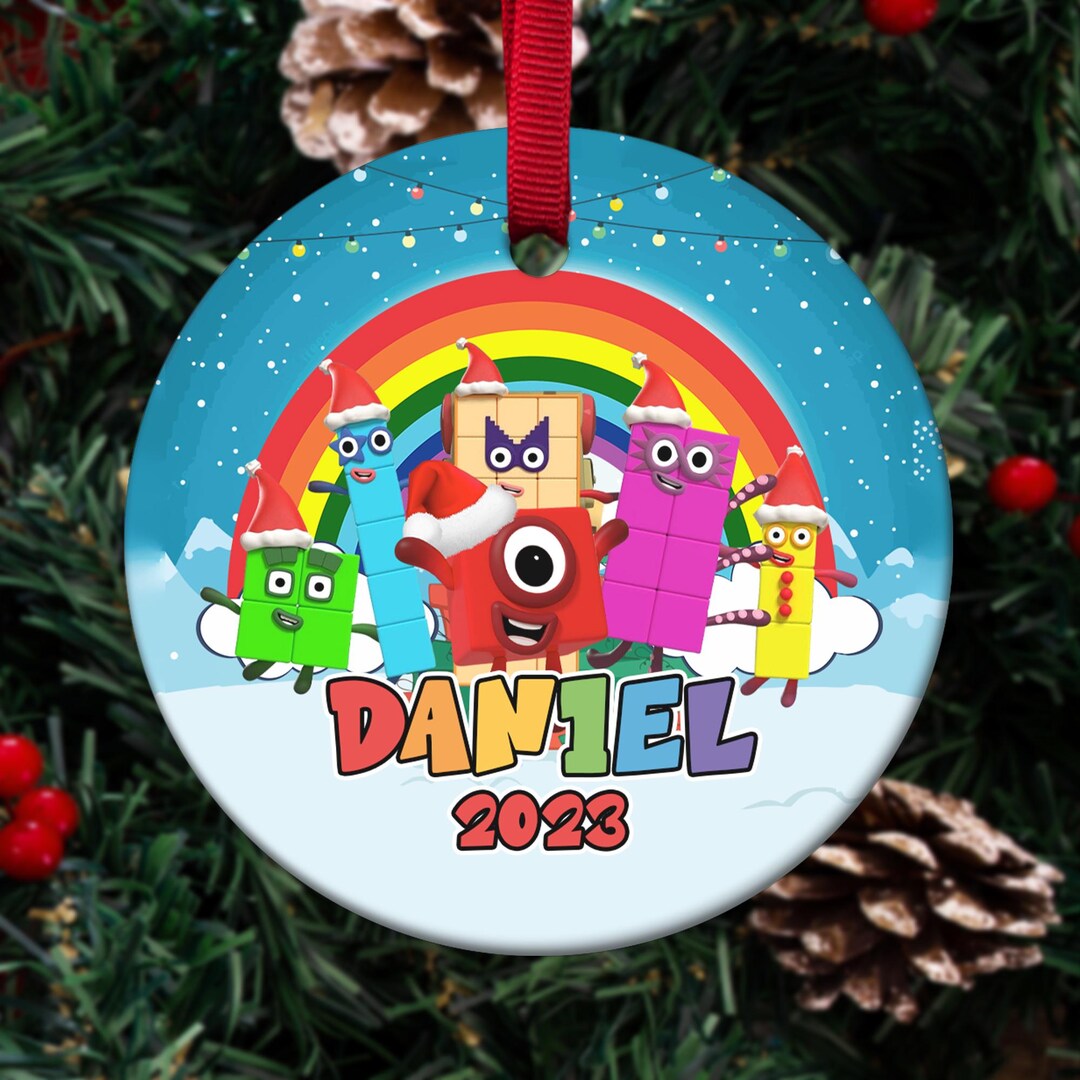 Custom Numberblocks Ornament, Numberblocks Christmas Ornament ...