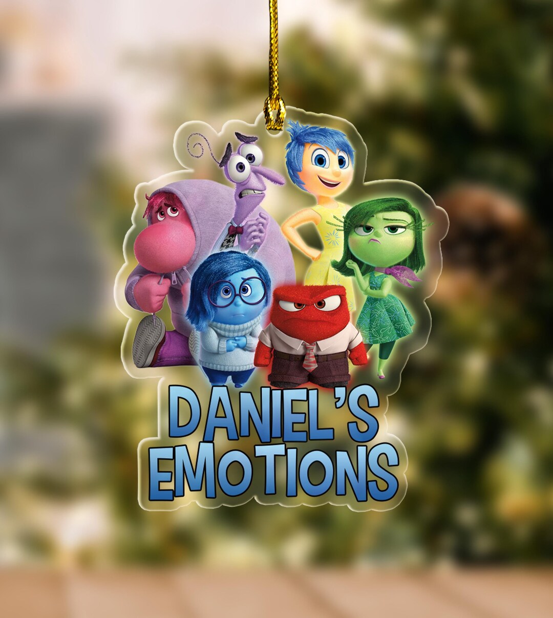 Personalized Disney Inside Out Ornament, Inside Out 2 Movie Emotions ...
