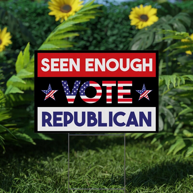 Republican Yard Sign - Etsy