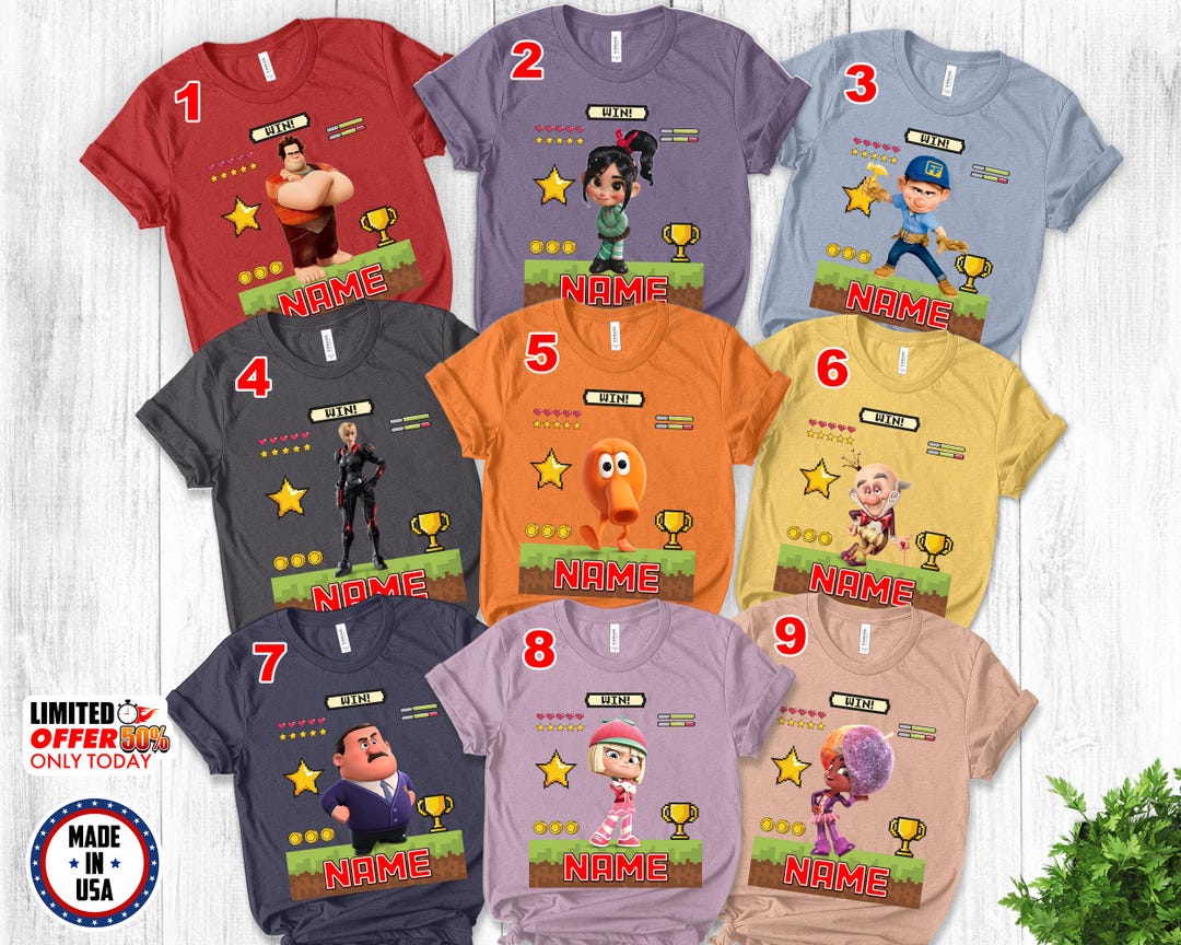 Wreck It Ralph Shirt, Ralph Breaks Personalized, Wreck It Ralph ...