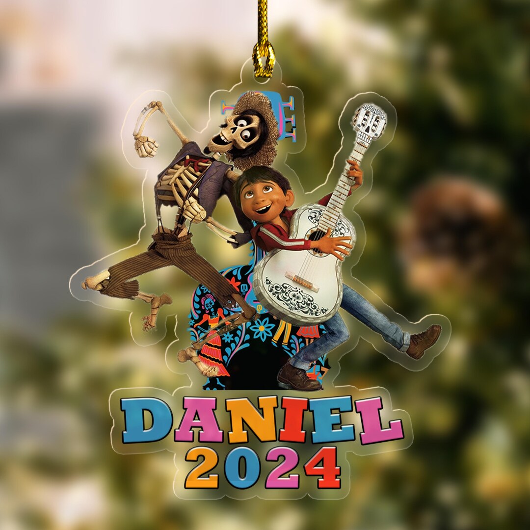 Personalized Disney Coco Movie Ornament, Coco 2024 Christmas Ornament ...