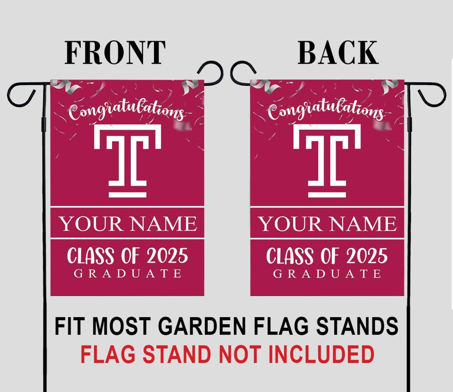 Custom Graduation Flag, Graduate Yard Sign, College Grad Flag,college ...