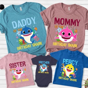 Family Baby Shark Shirt, Baby Shark Birthday T-shirt, Matching Family ...