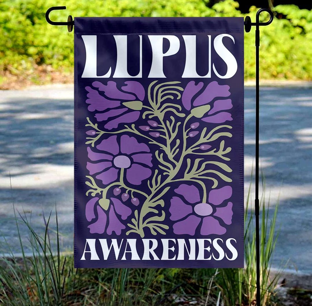 Lupus Awareness Flag for Lupus Survivor, Gift for Lupus Support Team ...