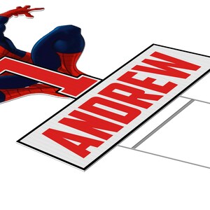 Spidey Birthday Sign, Avengers Birthday Yard Sign Cut Out, Superhero ...