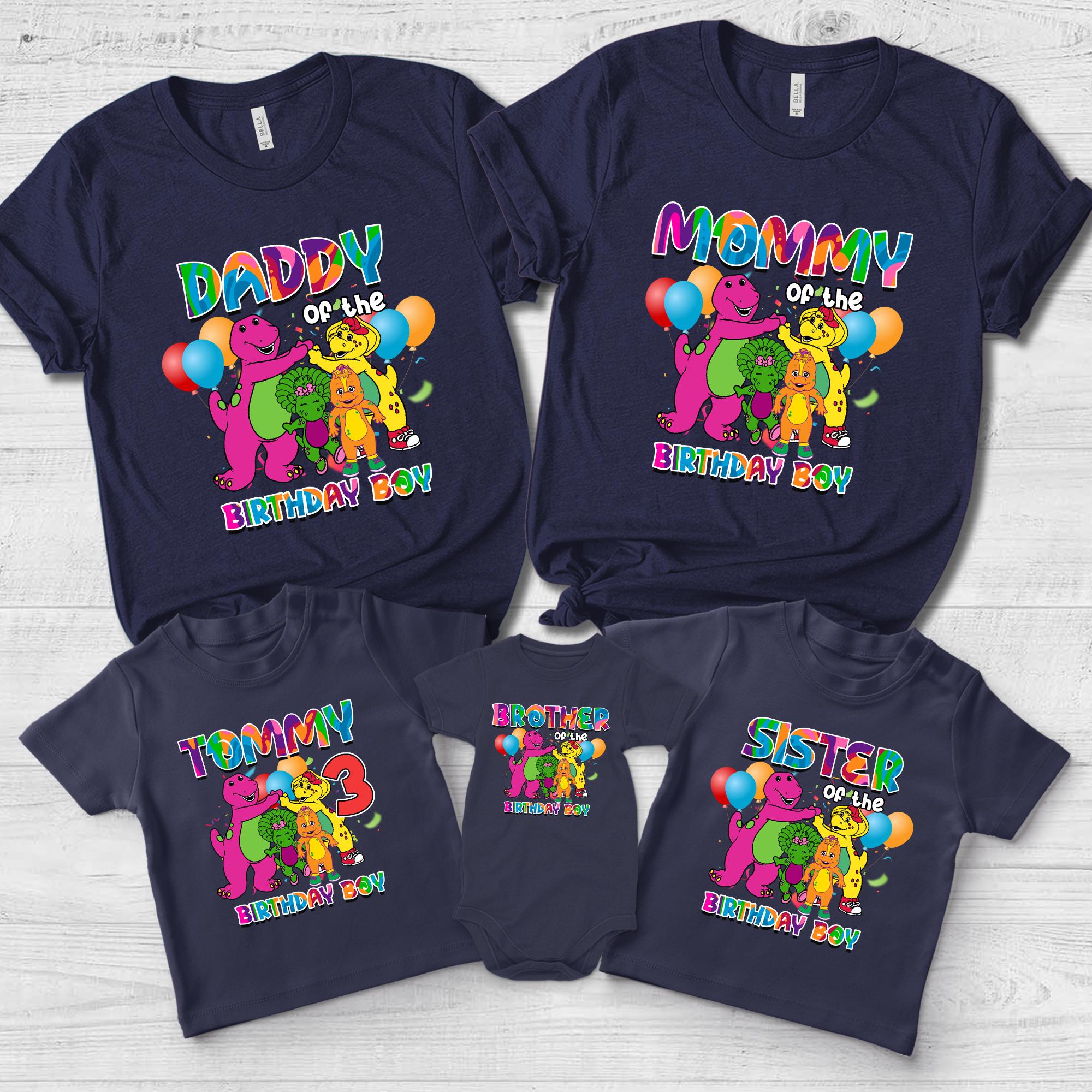 Barney and Friends Birthday Shirt, Barney Birthday Shirt, Barney ...