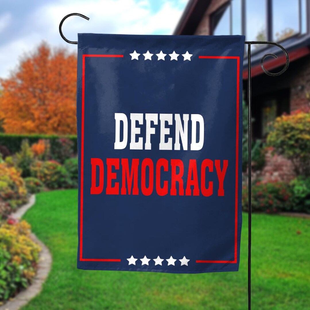 Defend Democracy Political Flag, Democracy Garden Flag, Garden Decor ...