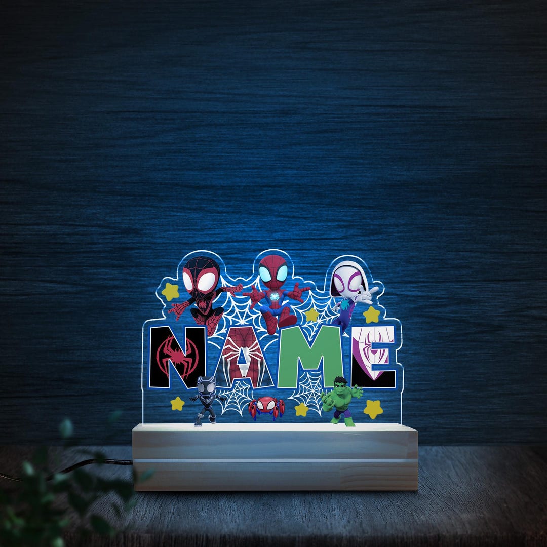 Disney Spidey and His Amazing Friends With Personalized Name Night ...
