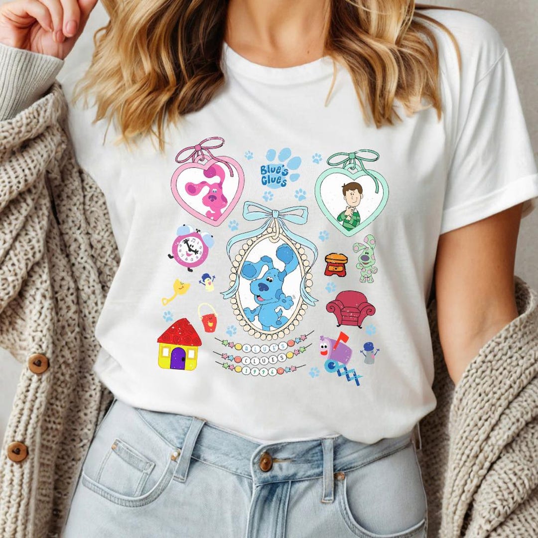 Coquette Bow Bracelets Blues Clues Shirt, Blue Dog Birthday Boy, Blues ...