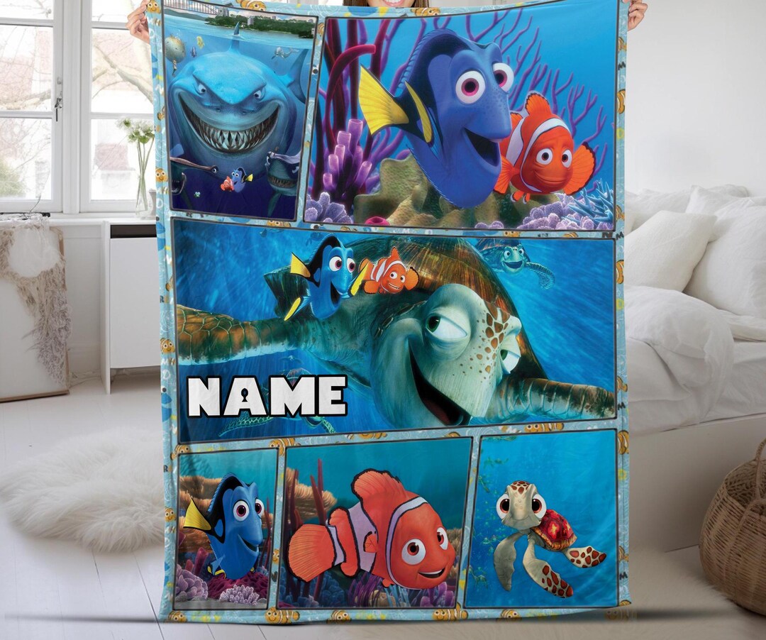 Personalized Family Finding Nemo Blanket Finding Nemo Fleece Blanket ...