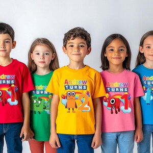 Numberblocks Costume Shirt,numberblocks Birthday Group Shirt,group ...