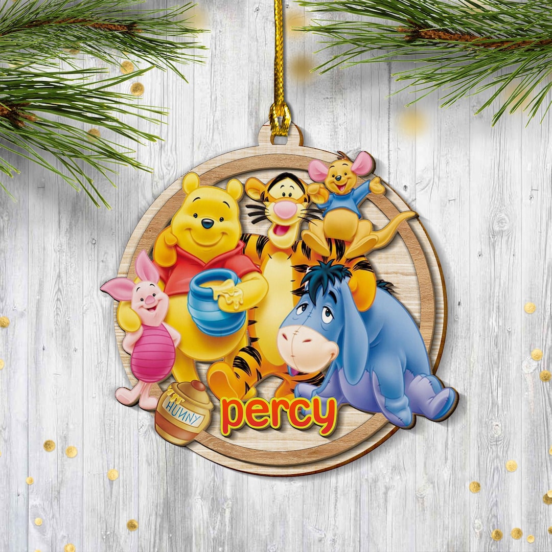 Personalized Winnie the Pooh Acrylic Disney Christmas Ornament/winnie ...