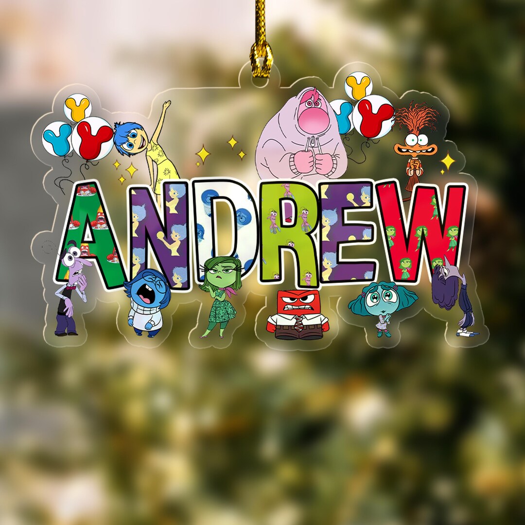 Personalized Inside Out Ornament, Disney Christmas Ornaments, Disney ...
