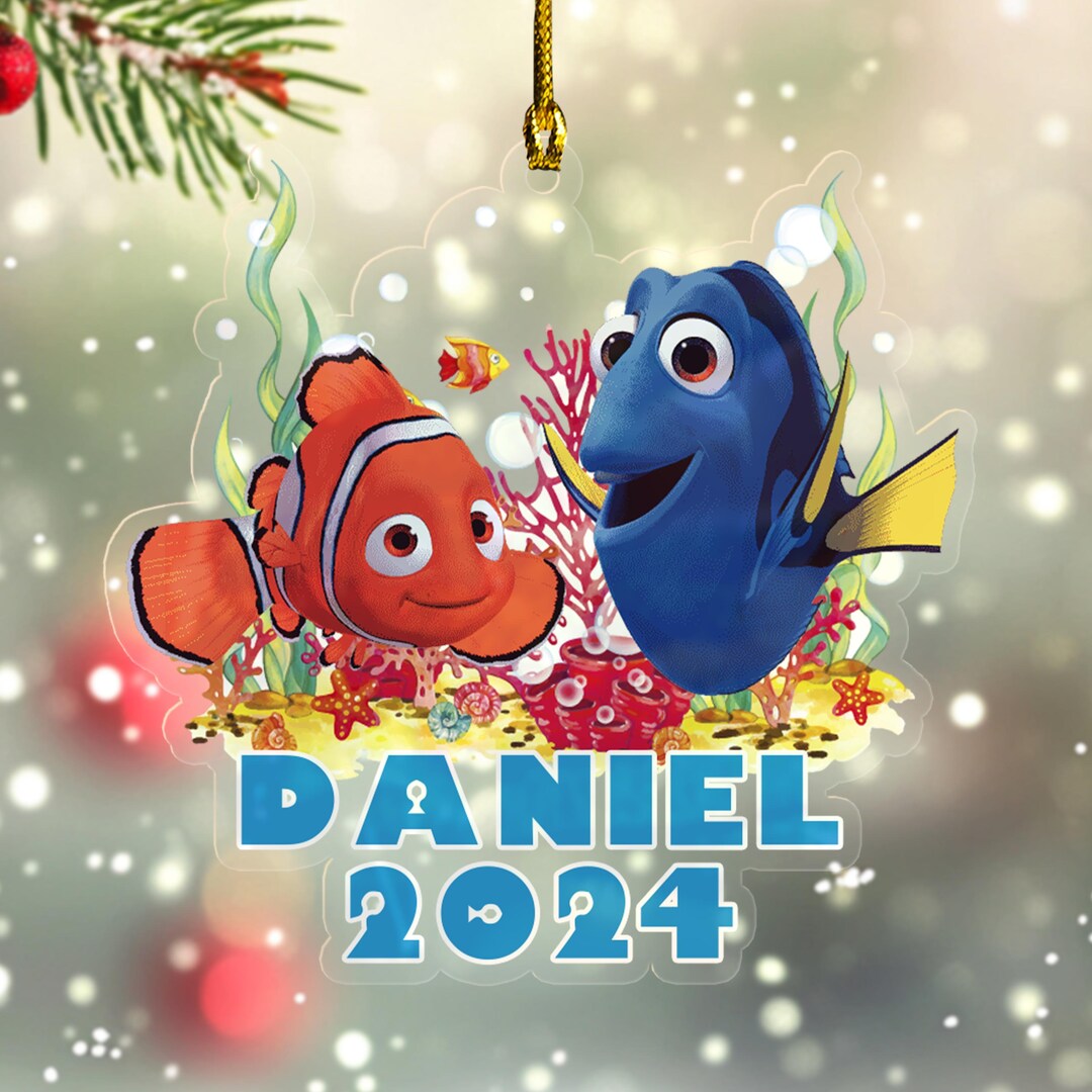 Personalized Finding Nemo Character Theme Christmas Ornament,custom ...