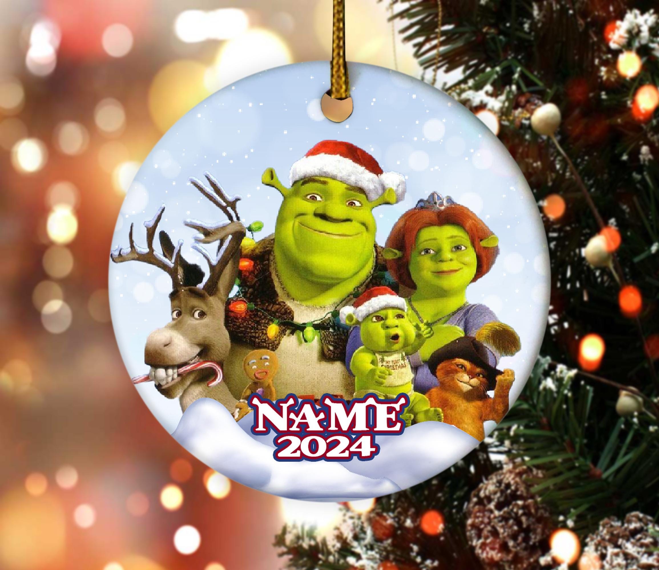 Disney Shrek Christmas Ornament, Shrek Movie Ornament, Christmas Tree ...