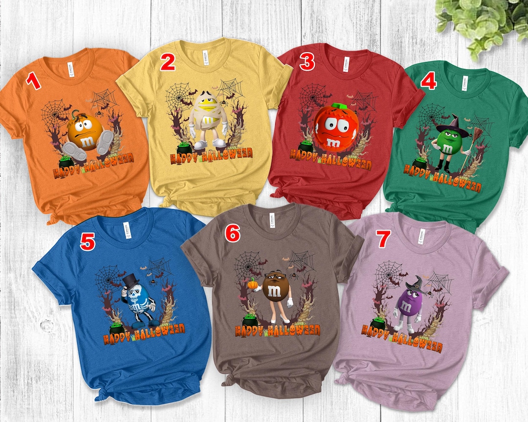 M and M Halloween Candy Matching Family Group Shirt, M&M Candies Shirt ...