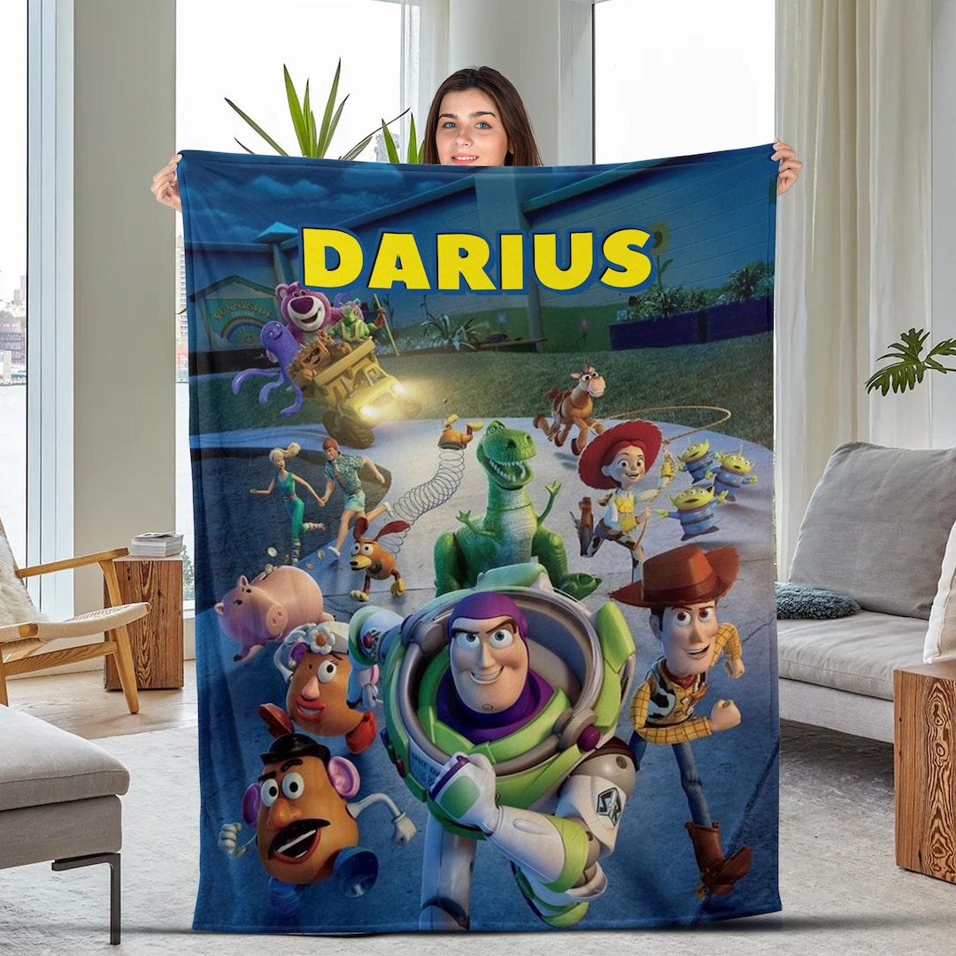 Disney Toy Story Cartoon Blanket, Toy Story Characters Blanket, Velvet ...
