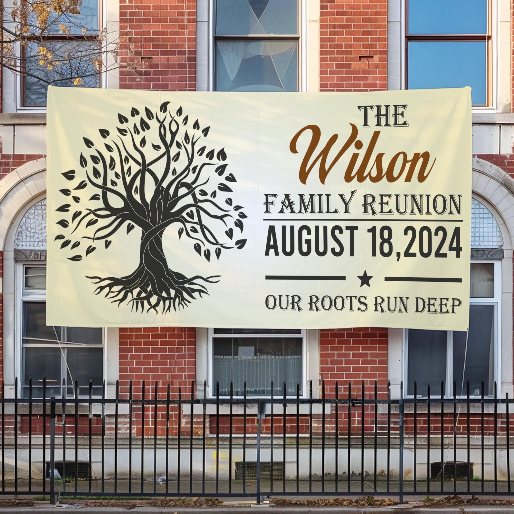 Family Reunion Banner, Custom Family Reunion Vinyl Banner, Personalized ...