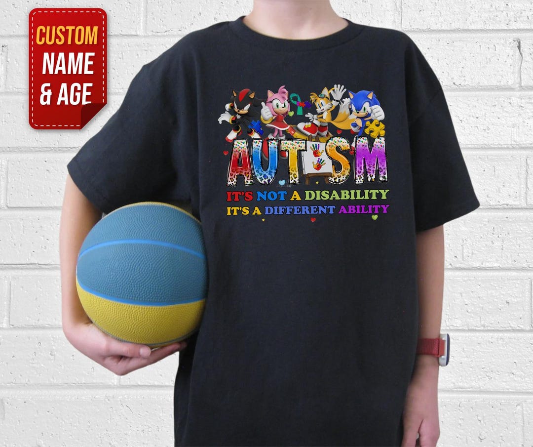 Sonic Super Autism Shirt, Sonic the Hedgehog Autism Shirt, Blue Autism ...