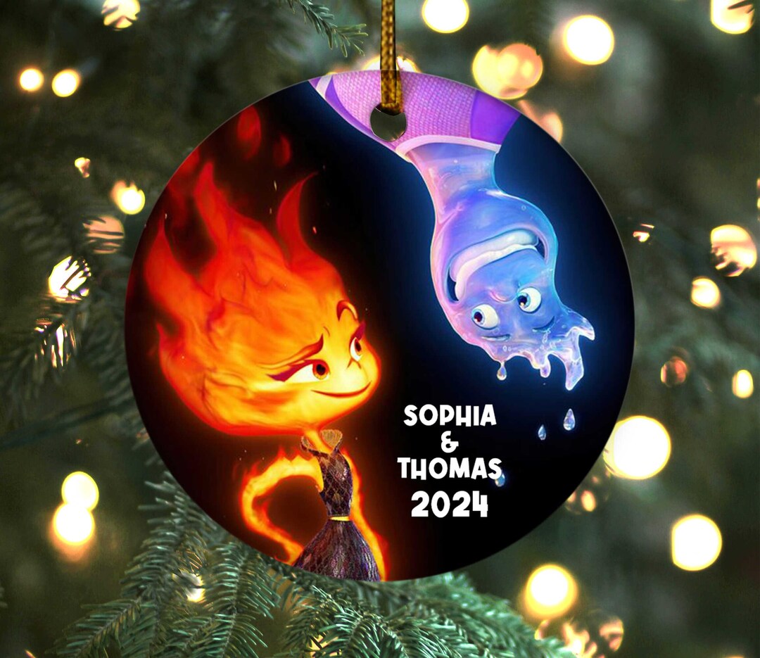 Ember and Wade Ornamentdisney Elemental Ornamentdisney Elementalpixar ...