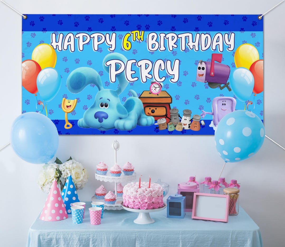 Blue's Clues Birthday Banner, Blue's Clues Party Banner, Blue's Clues Banner, Birthday Banner ...