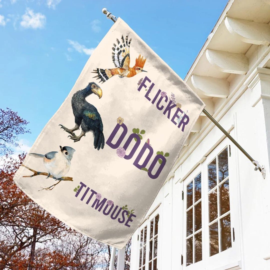 FDT Garden Flag With Bird Floral Art, Anti-trump Political Yard Decor ...