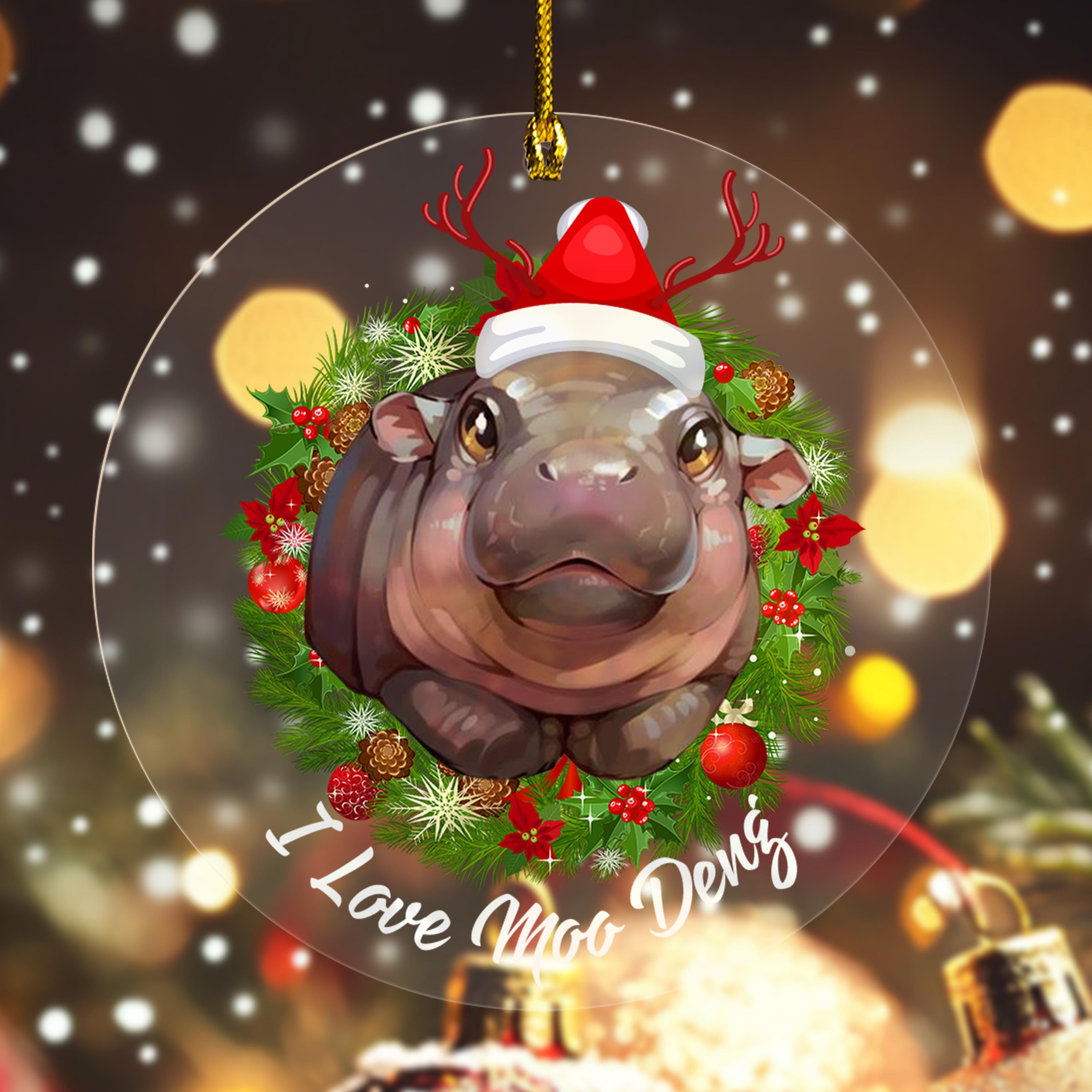 Custom Cute Baby Hippo Moo Deng Bouncy Pig in Thai Hippopotamus ...