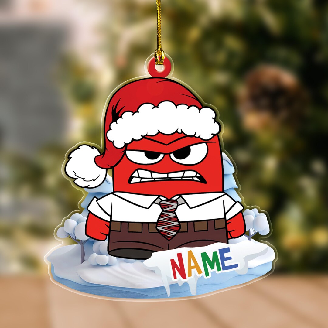 Personalized Disney Inside Out Christmas Ornament, It's Okay to Feel ...