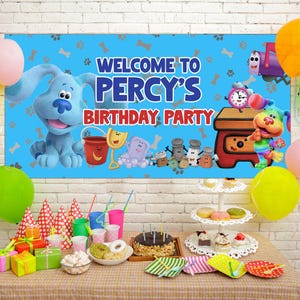 Blue's Clues Birthday Banner, Blue's Clues Party Banner, Blue's Clues Banner, Birthday Banner ...